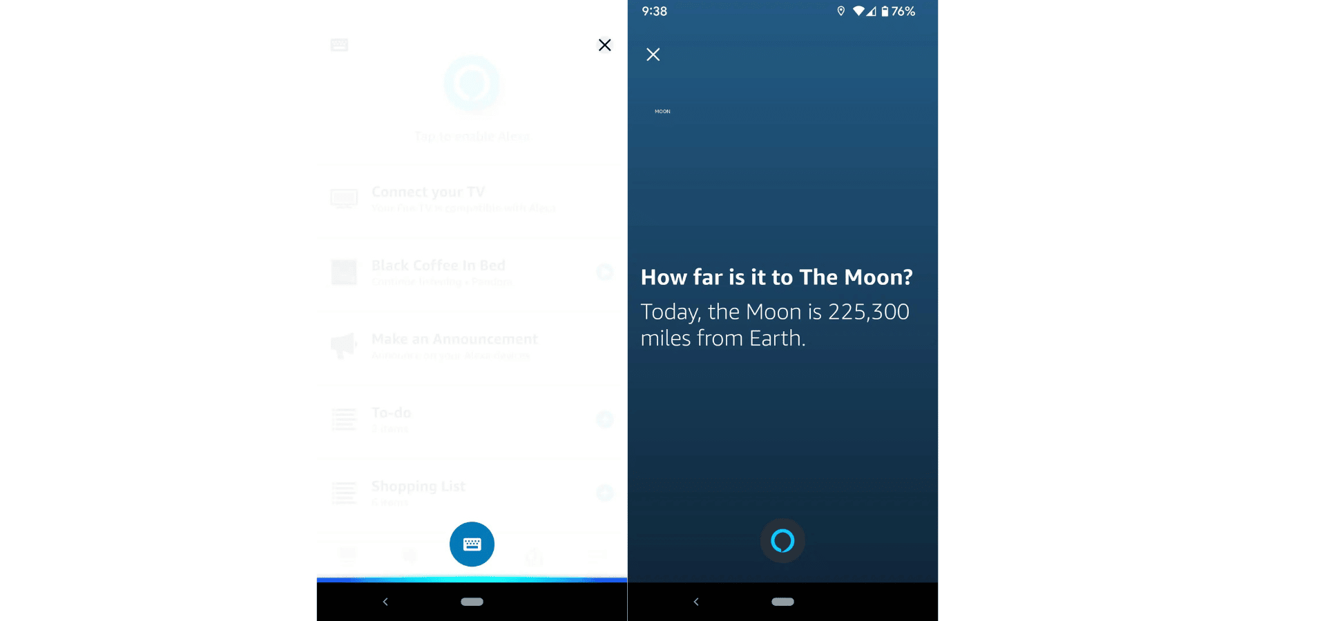 Az Amazon Alexa használata az Alexa alkalmazás-ból