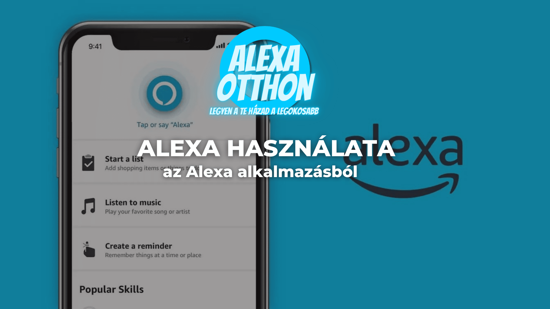 Az Amazon Alexa használata az Alexa alkalmazás-ból